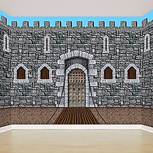 Beistle Printed Castle Door and Window Props, 16" to 5' 4", 9 Pieces In Package