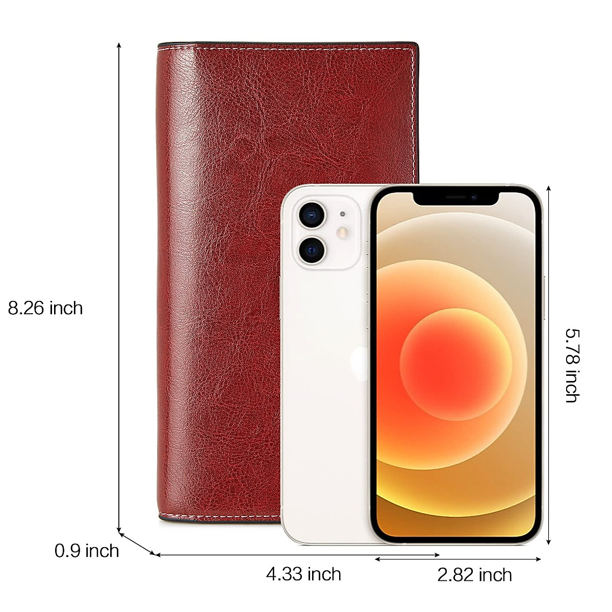 BOSTANTEN Womens Leather Wallets Bundle Genuine Leather Backpack