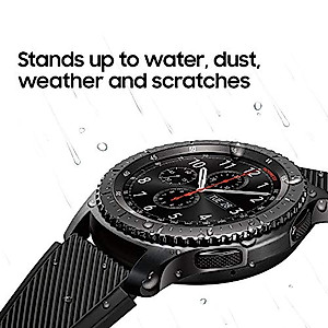 SAMSUNG GEAR S3 FRONTIER Smartwatch 46MM (Bluetooth Only) - Dark Grey (Renewed)