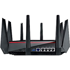 ASUS WiFi Gaming Router (RT-AC5300) - Tri-Band Gigabit Wireless Internet Router, Gaming & Streaming, AiMesh Compatible, Included Lifetime Internet Security, Adaptive QoS, Parental Control, MU-MIMO