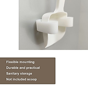 PIAOLGYI 2 Pcs Ice Scoop Holder for Frigidaire Countertop Ice Maker Scooper Accessory Compatible with Frigidaire EFIC117-SS 26 Pound Ice Maker,White(Ice Scoop NOT Included)