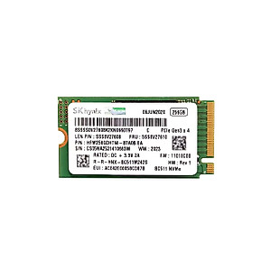 OEM Hynix SSD 256GB BC511 for thinkpad, probook, Latitude, elitebook, ideapad, inspiron, Pavilion, Storage for PC, M.2 2242 42mm, NVMe PCIe Gen3 x 4, HFM256GDHTNI-87A0B EA, Internal Solid State Drive