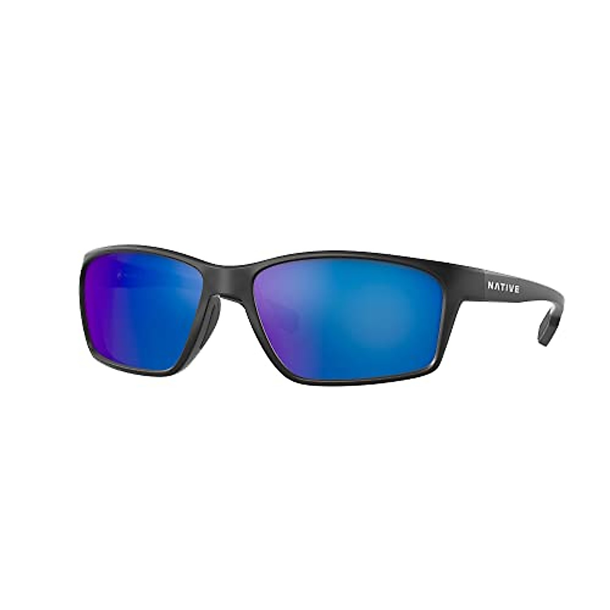 Native Eyewear Men's Kodiak XP Rectangular Sunglasses, Polarized Blue Reflex, 60 mm