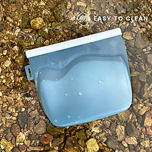 Silipak Reusable Silicone Food Storage Bags, 3 pack, Multi Use Leakproof Meal Prep Containers & Freezer Bags | Makeup Bag & Travel Containers | BPA Free, Dishwasher and Microwave Safe