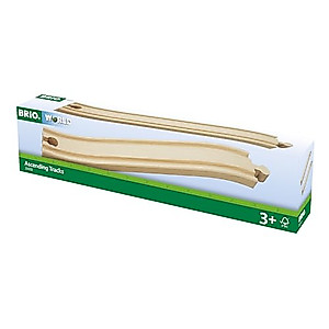 BRIO 33332 World Ascending Tracks - Comprehensive Wooden Train Tracks Set | Ideal for Kids Aged 3 and Up | Compatible with All BRIO Railway Toys | Foster Skill Development | FSC-Certified Wood