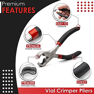 Scientific Labwares Vial Crimper Pliers - Perfect for Sealing Vials and Bottles (20mm)