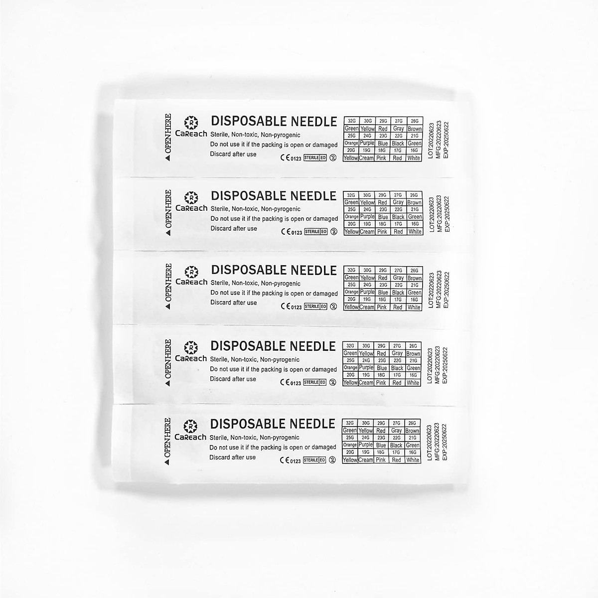 Careach 100pcs 27Gauge 1 inch Needle for Industrial Lab Accessories, Measuring and Refilling Inks