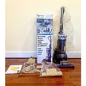 Dyson Ball Animal Pro Upright Vacuum Cleaner: Height Adjustment, Hygienic Bin Emptying, Rotating Brushes, Telescopic Handle, Whole-Machine HEPA Filtration (Purple) + Sponge Cloth