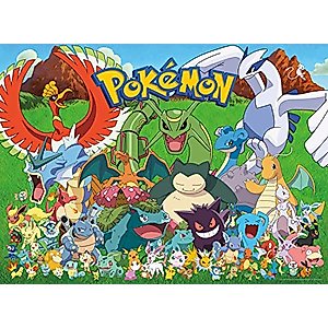 Buffalo Games - Pokémon - Fan Favorites - 100 Piece Jigsaw Puzzle for Families Challenging Puzzle Perfect for Game Nights - Finished Puzzle Size is 15.00 x 11.00