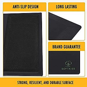 Anti-Fatigue Standing Office Chair Mat for Hardwood Floor with Cushioned Foam Foot Support, 48” x 36” Desk Chair mat, Scratch Resistant and Waterproof Anti-Slip Surface, Soft Ergonomic Cushion
