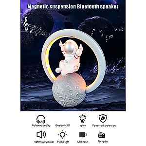 PRIZOM Bluetooth Speaker Subwoofer Sound Box Portable Plastic with Led Light Support USB TF Card for Office Outdoor Home Player