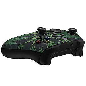 eXtremeRate Custom Shell for Xbox Series X & S Controller - Revitalize Your Controller - Green Weeds Replacement Cover Front Housing Cover for Xbox Core Controller Wireless [Control NOT Included]