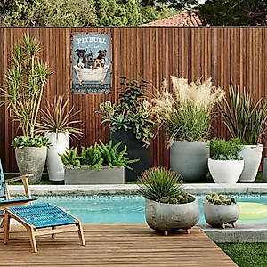 Snowsun Metal Tin Sign Pitbull Bath Soap Wash Your Paws Sign Vintage Tin Sign Retro Sign Aluminum Signs for Kitchen Home Office Bar Cafe Decor 8x12 Inch