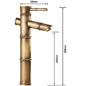 Antique Bathroom Sink Faucet Single Handle One Hole Mixer Tap Bath Lavatory Basin Brass Faucets