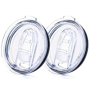 Prurex 20 oz Replacement Lid Spill Proof Splash Resistant Slider Lids for Yeti Rambler, BJPKPK and More,Straw Friendly,BPA-free(2 pack)