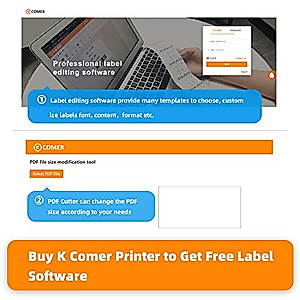 Comer Shipping Label Printer 4×6 -Commercial Direct Thermal Printer High Speed Barcode Label Maker Machine Compatible with Windows Mac Linux for Warehouse Ebay Amazon USPS FedEx DHL
