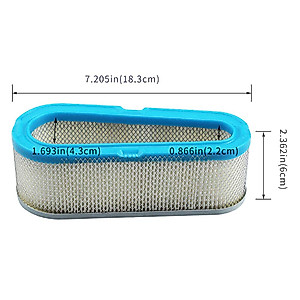 LOCOPOW 493910 691667 Air Filter & 272477S 272477 Pre Cleaner Replacement for Briggs and Stratton 4166 5075H 5075 5075K 8.5HP 10.5HP 11.5HP Vertical Engines Lawn Mover