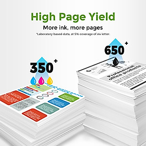 Ubinki 61XL Ink Cartridges Black Color Combo Pack High Yield Replacement for HP Ink 61 XL for Envy 4500 5530 4502 DeskJet 2540 1000 1055 1010 1510 3050 OfficeJet 4630 2620 Printer (Black Tri-Color)