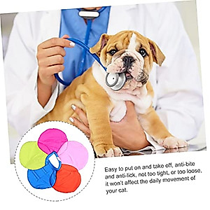 FONDOTIN Pet Collar Pet Wound Healing Cone Pet Collar Surgery Elizabethan Cat Cone Cat Collar Adjustable Pet Collar -Lick Collar Lick Pet Cone Colorful