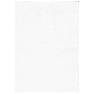 Safavieh Tahoe Shag Collection 9' x 12' White THO670A Solid Non-Shedding 1.2-inch Thick Area Rug