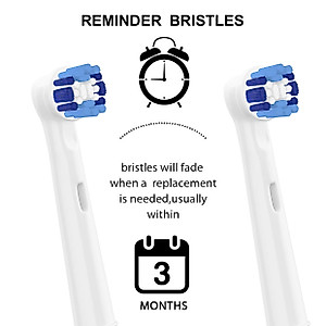 VINFANY 8PCS Refills Toothbrush Heads for Oral-B Electric Toothbrush, Deep Cleaning to Remove Stains