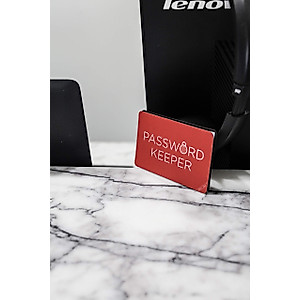 Kikkerland Password Keeper (NB01),Red, Wallet sized folding book