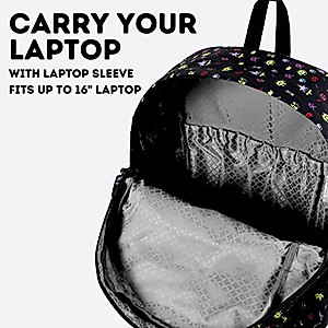 J World New York Unisex Kid's Oz School Backpack for Girls Boys. Cute Bookbag, Game, One Size