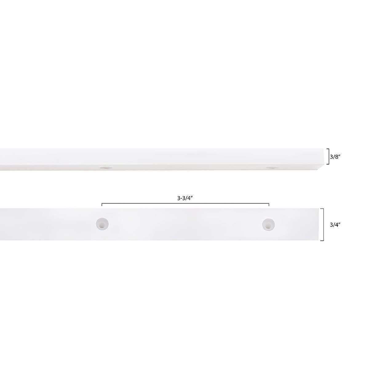 Hatsbi UHMW Crosscut Sled For Table Saw Sled Miter Bars 3/4" X 3/8" X 36" -Predrilled holes and 20 screws included For Jigs Fixtures or Miter Slots (size 3/4"x3/8") 2 UHMW Bars