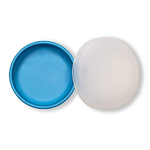 modern-twist Snack Set, Food-Grade Silicone, Waterproof, Dishwasher, Freezer Safe, Reusable Snacking Bowl & Lid – Blue, 7 fl. Oz