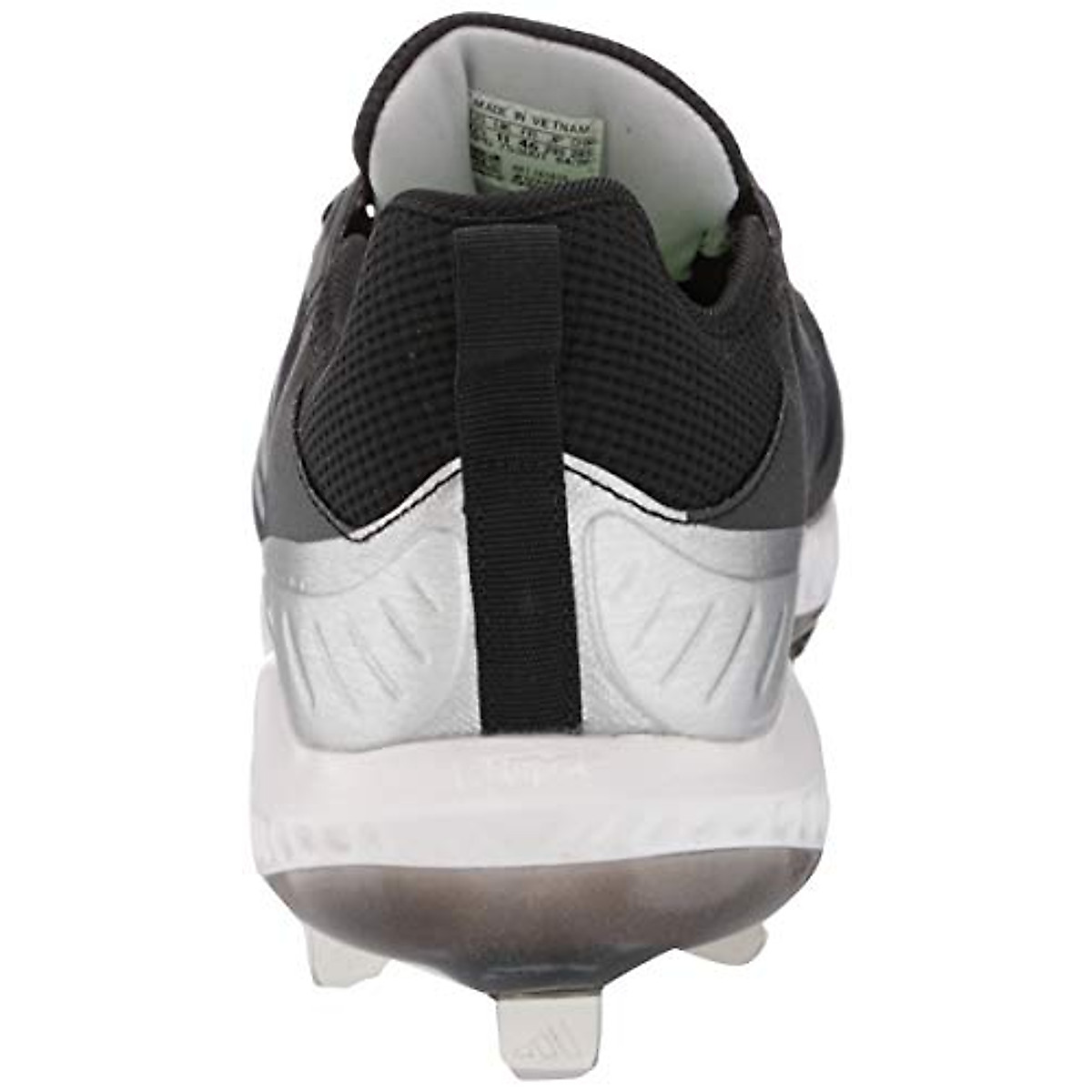 adidas Women's EG5634 Baseball Shoe, Core Black/Silver Metallic/Footwear White, 8