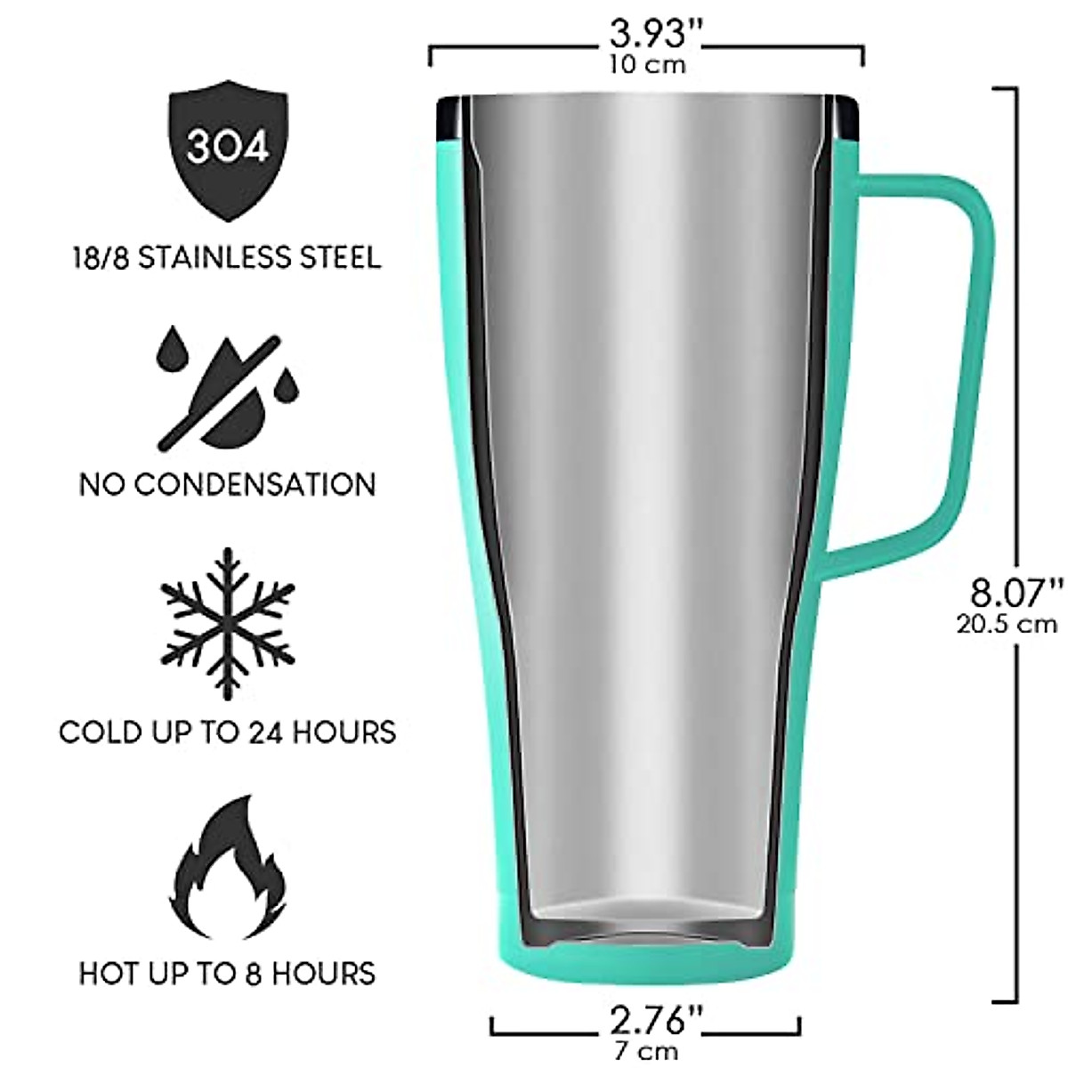 30oz Insulated Mom Travel Tumbler with Handle - My Favorite Child Gave Me This Cup Stainless Steel Tumbler for Mom from Daughter, Son as Christmas, Birthday, Mothers Day Gift, Mothers Tumbler