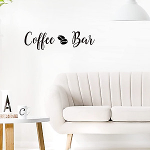 3 PCS Coffee Wall Decor Sticker Coffee Signs for Coffee Bar Kitchen Wall Stickers,Removable DIY Vinyl Mug Decal Wallpaper for Coffee Bar Restaurant Kitchen Home Office Shop Hotel Wall Decoration