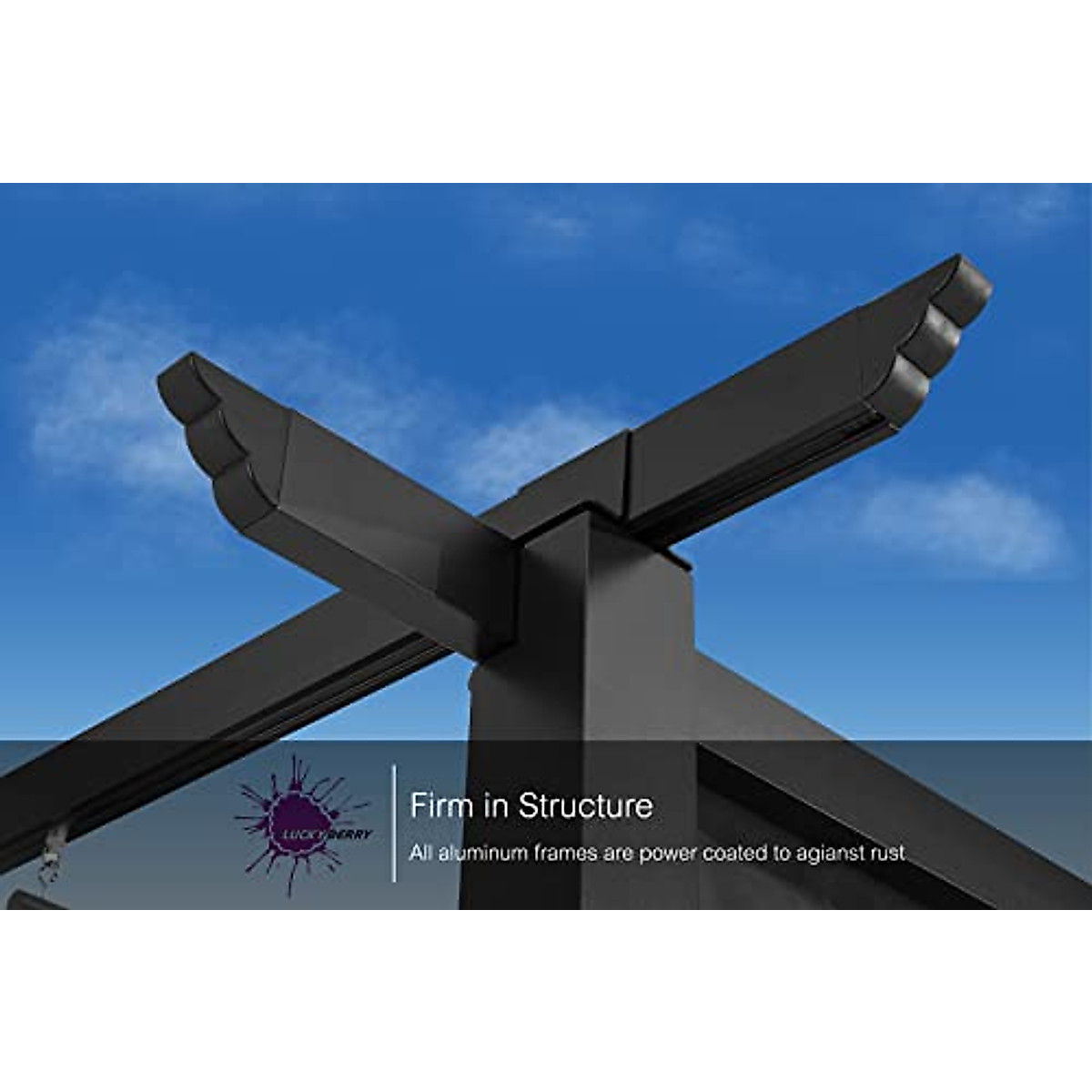 Luckyberry 10' X 13' Outdoor Retractable Pergola with Sun Shade Canopy Patio Metal Shelter for Garden Porch Beach Pavilion Grill Gazebo Modern Yard Grape Trellis Pergola, Grey