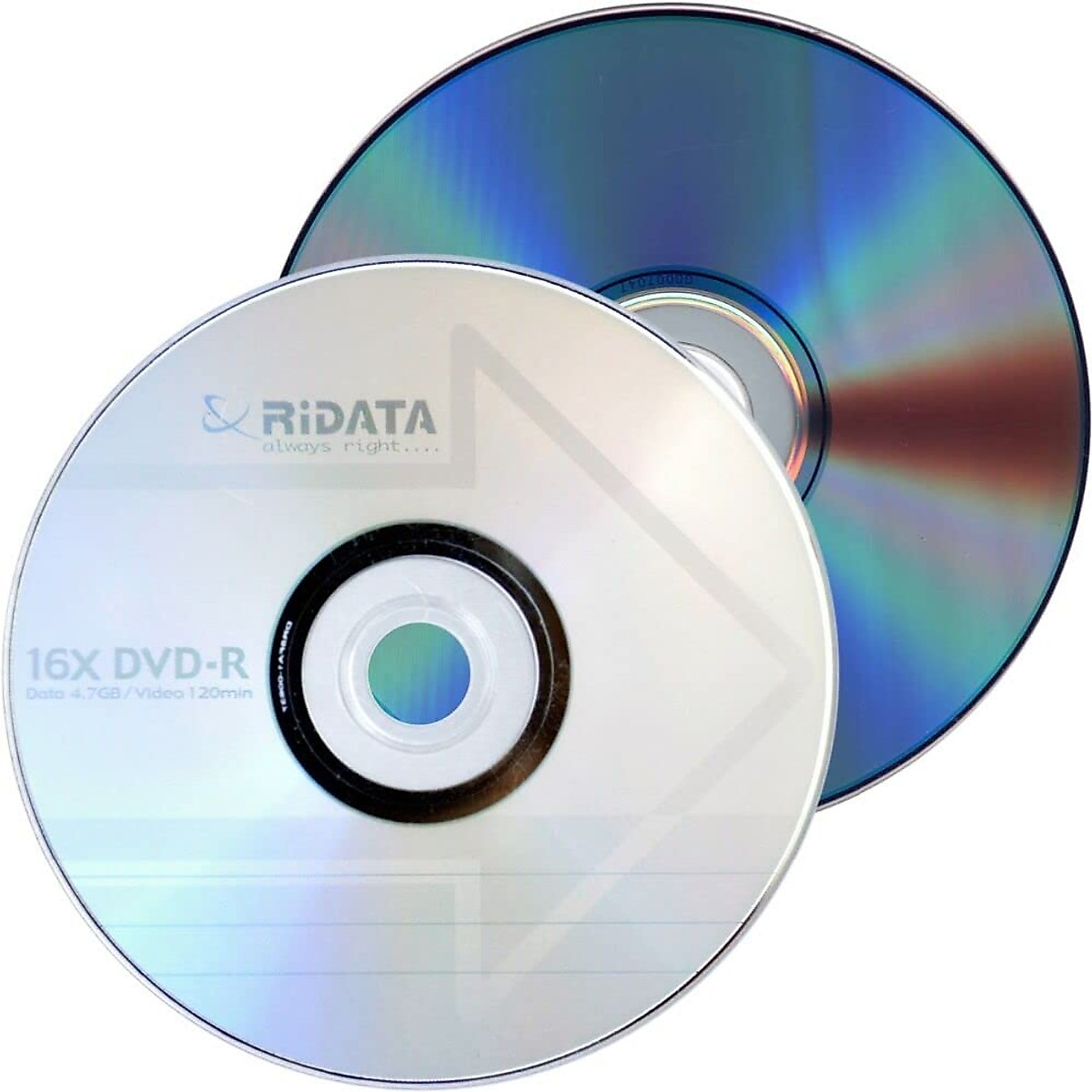 RiDATA DRD-4716-RD100ECOW 4.7GB 16X DVD-R 100 Packs Spindle Shrink Wrap