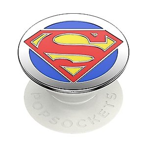 ​​​​PopSockets Phone Grip with Expanding Kickstand, PopSockets for Phone - Enamel Superman