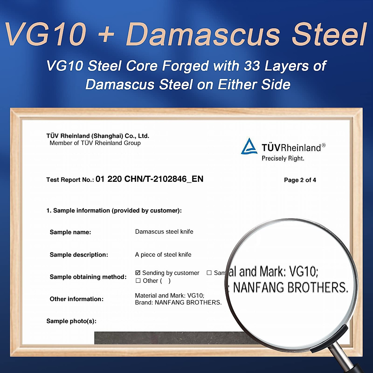 18 Pieces Damascus Kitchen Knife Set, 8 Piece Steak Knives, Non-slip ABS Ergonomic Triple Rivet Handle for Meat Fork, Knife Sharpener and Shears, 17 Slots Fraxinus Manchuria Knife Block (Grey)