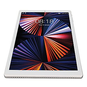 10 inch Tablet, 4GB RAM 64GB ROM 128GB Expandable Storage 1280 x 800 IPS HD Touch Screen Octa Core Tablet for Android 10.0, WiFi 2.4G/5G Dual Band Computer Tablet with Dual SIM Card Slots(Silver)