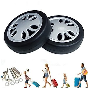 Luggage Suitcase Replacement Wheels Rubber Swivel Caster Wheels Bearings Repair Kits for Luggage