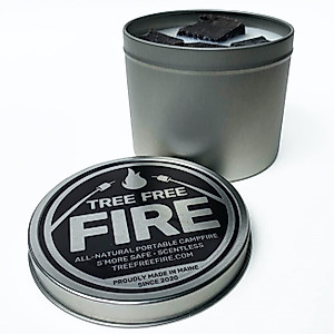 Tree Free Fire - Portable Tabletop Fire Pit - All Natural Alternative to Gel Fuel cans | Tabletop Fire Bowl, Perfect Outdoor Fireplace