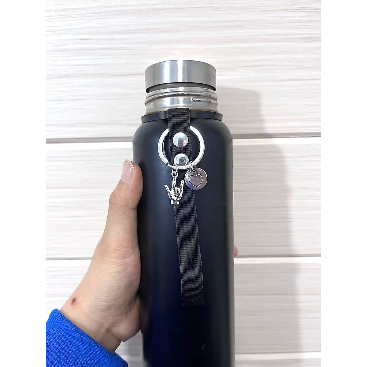 Sign Language Key Ring/Keychain/Zipper Pull - Sign Language Keychain - I Love You Sign Language - ASL Keychain - Signing Keychain