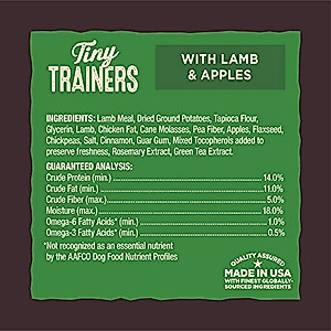 Wellness CORE Soft Tiny Trainers (Previously Petite Treats), Natural Grain-Free Dog Treats for Training, Made with Real Meat, No Artificial Flavors (Lamb & Apple, 6 Ounce Bag)