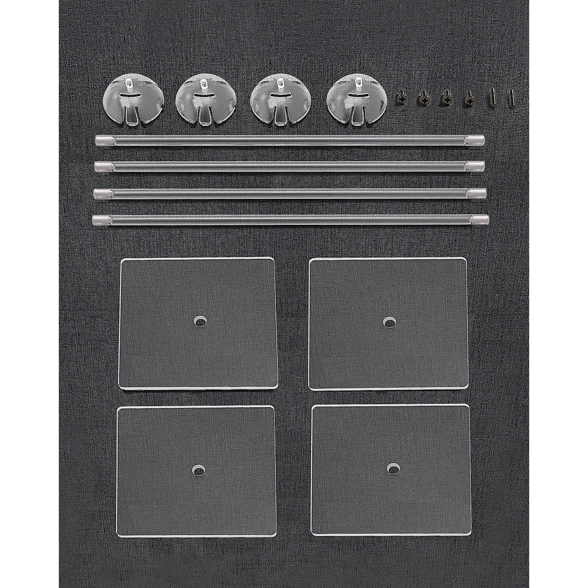 TEKXYZ 15.75 Inch Height Clear Acrylic Balloon Stand for Table Centerpiece Decoration, Set of 4