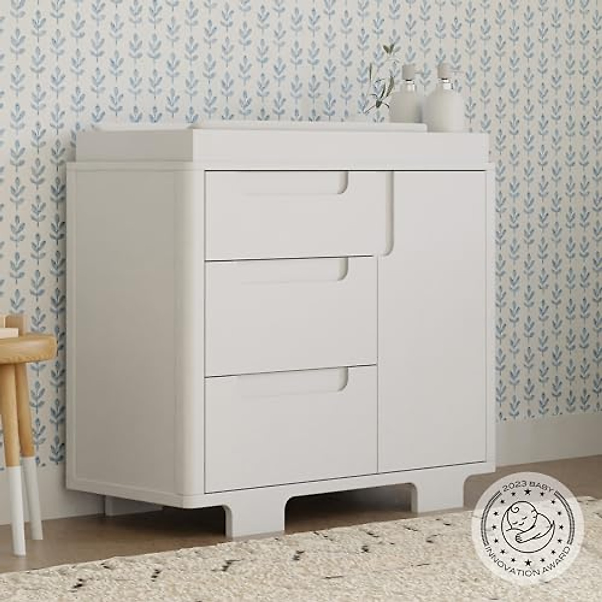 Babyletto Yuzu 3-Drawer Dresser in White, Greenguard Gold Certified