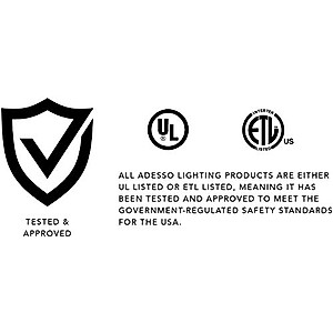 Adesso 1585-22 Olivia 3-Piece Floor Lamp Set, 60.5 in./23 in., 150W, Brushed Steel/White, 3 Steel Lamps