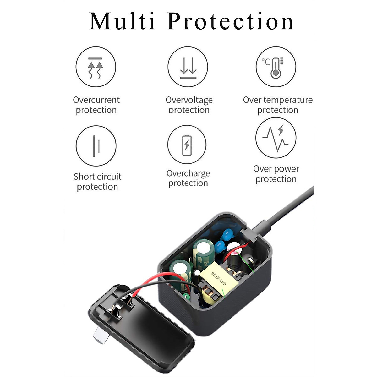 9V Electric Spin Scrubber Charger Replacement for Voweek Electric Spin Scrubber LABIGO Electric Spin Scrubber Compatible with Voweek VWS211,LABIGO LA1 Pro Charger Cord 5.9FT