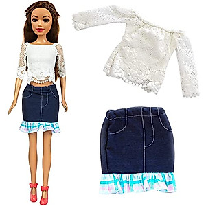 ZITA ELEMENT 3 Sets Fashion 28 Inch Girl Doll Clothes Dress Outfits - Quality Handmade Casual Wear Clothes Set Party Dress Clothing