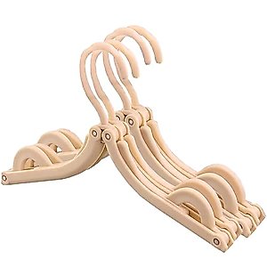 GIPOBUY 4 PCS Portable Travel Mini Rack Upgrated 4 Pack, Beige