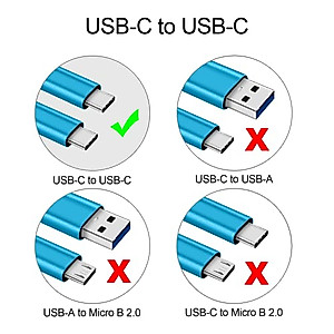 CBUS 20W Fast Charger + 6ft Braided Cable for TCL 30 V 5G / 30 5G / 30 XE/Stylus 5G / 4X 5G / 20 XE / 20s / 20 SE / 20 Pro 5G / 10 5G UW, 10 Pro, 10L, Signa, Flip, Flip Pro (Electric Blue/Black)