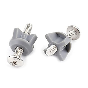 3 Pairs Toilet Seats Screw, Universal Toilet Seat Bolts, Top Fix Nuts Screws Bottom Mount Anchor Nut 1/4-20 Toilet Seat Screws Replacement Parts Fit for Kohler