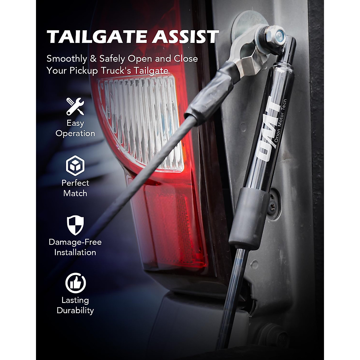 Orion Motor Tech Compatible with 1999-2006 Chevy Silverado Sierra Tailgate Assist, Truck Tail Gate Lift Assist Tailgate Shock Compatible with GMC Sierra 1500 2500 3500 Models & 2007 Classic Models